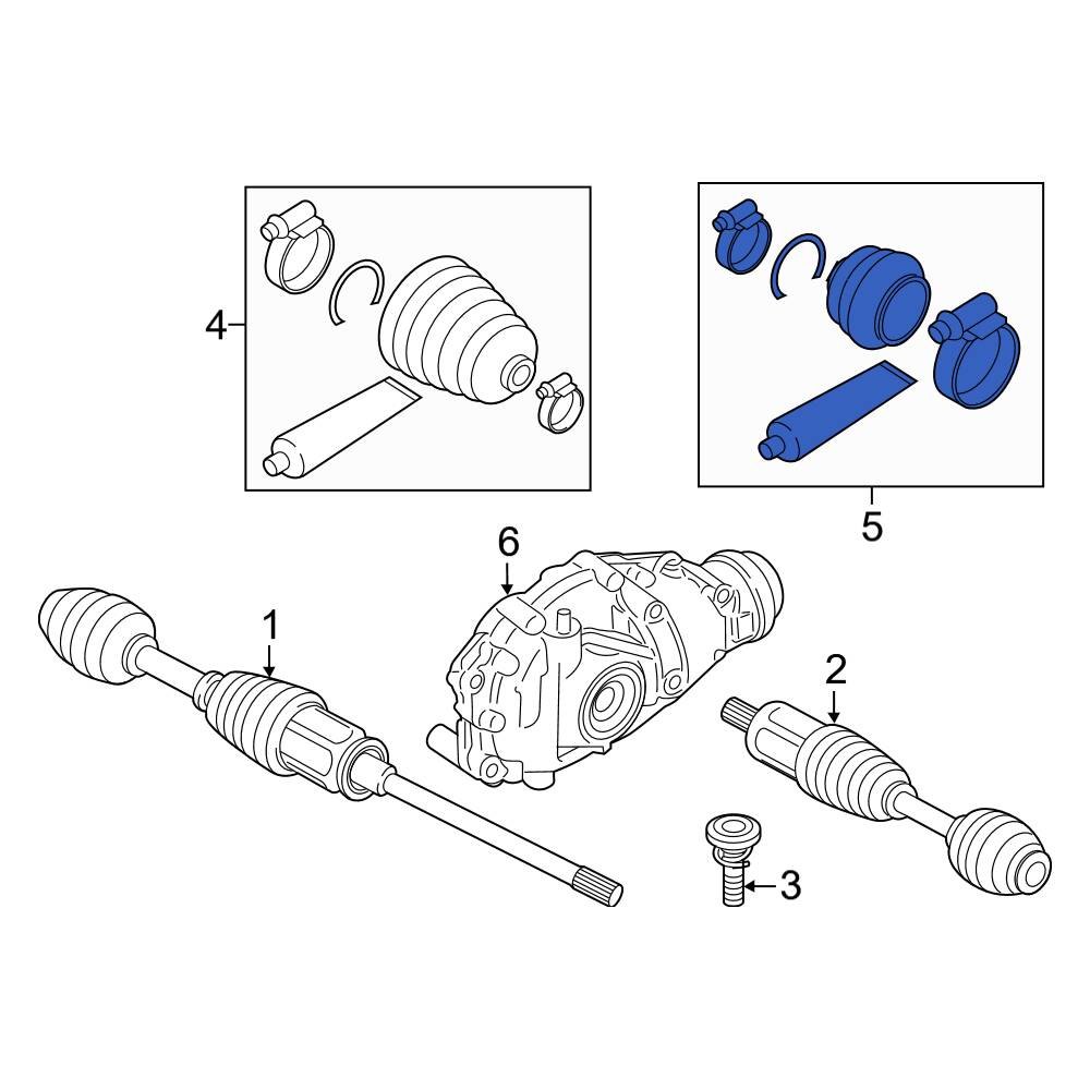BMW OE 31607606091 - Front Outer CV Joint Boot Kit