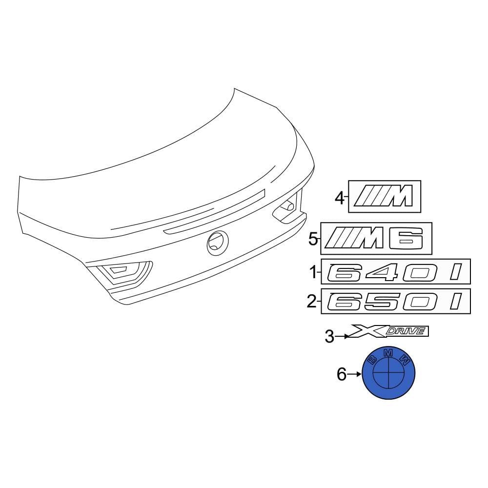 BMW OE 51147057794 - Front Fender Emblem