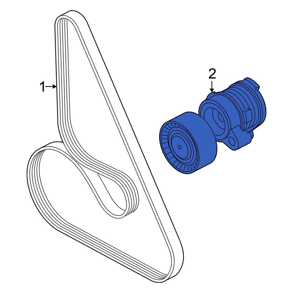 BMW OE 11287549873 - Accessory Drive Belt Tensioner Assembly