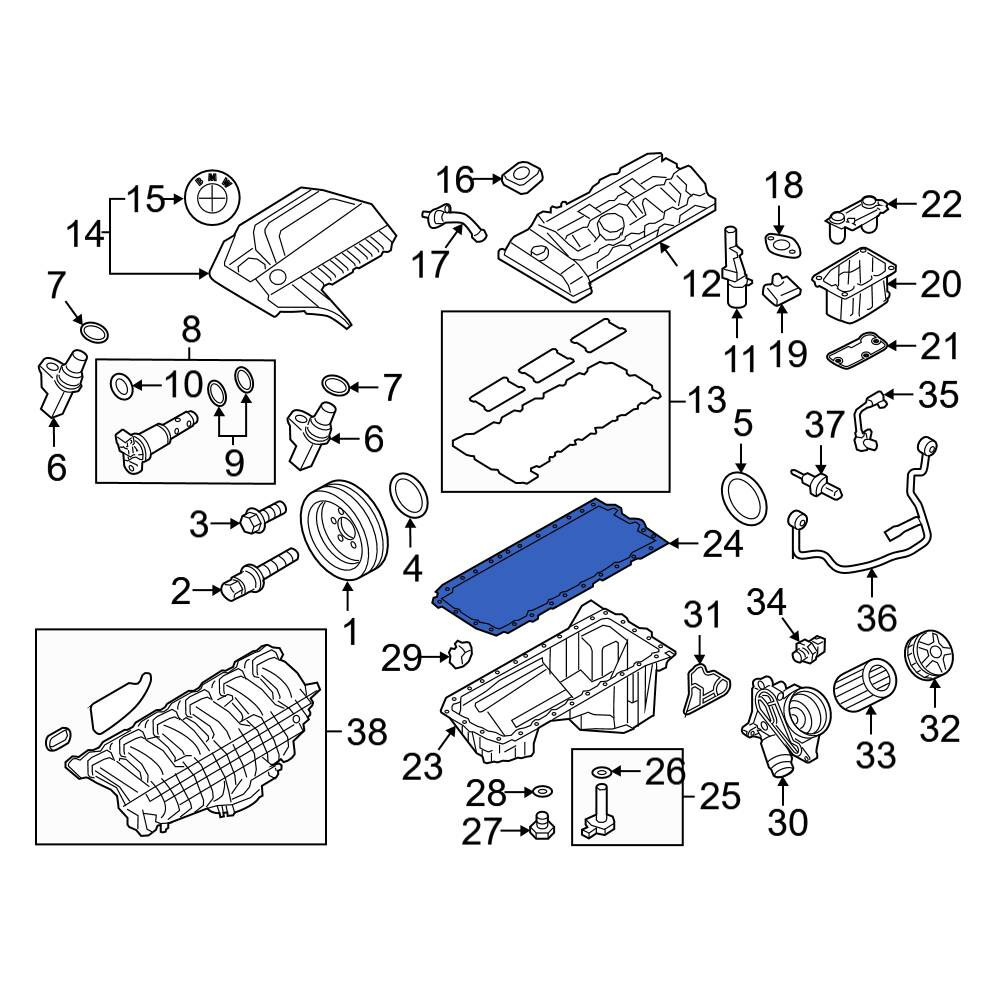 BMW OE 11137600482 - Engine Oil Pan Gasket