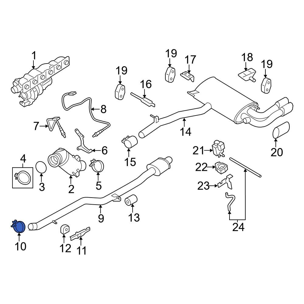 BMW OE 18308637404 - Exhaust Clamp
