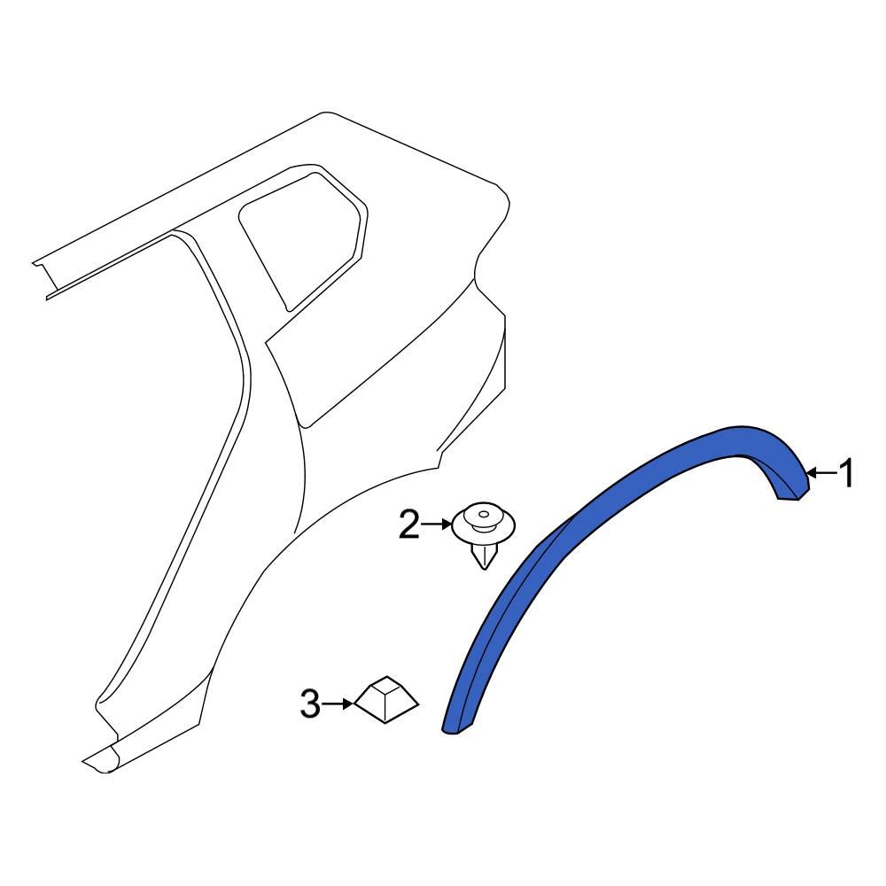 BMW OE 51778052078 - Rear Right Fender Flare
