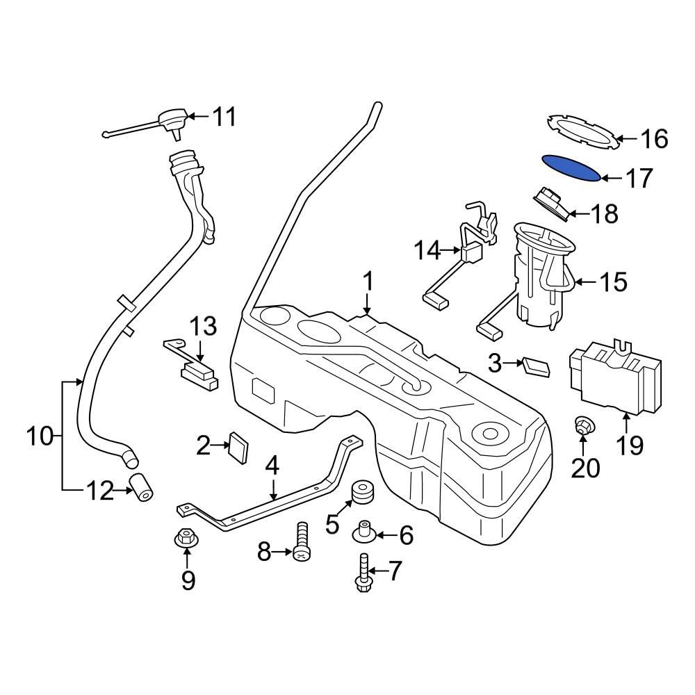 BMW OE 16117216523 - Fuel Pump Tank Seal