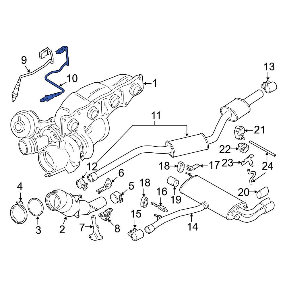 BMW OE 11787589122 - Rear Oxygen Sensor