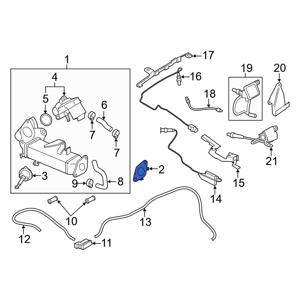BMW OE 11618571005 - Exhaust Gas Recirculation (EGR) Cooler Gasket