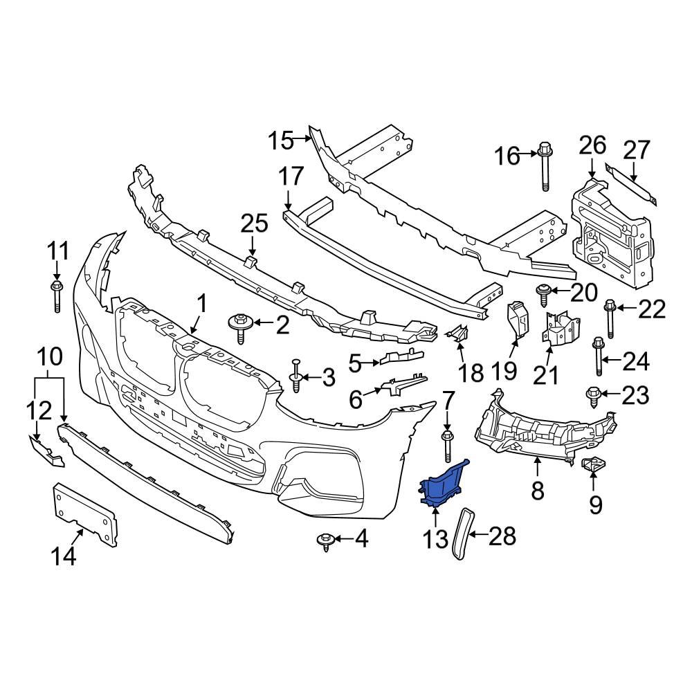 BMW OE 51117418413 - Front Left Brake Air Duct