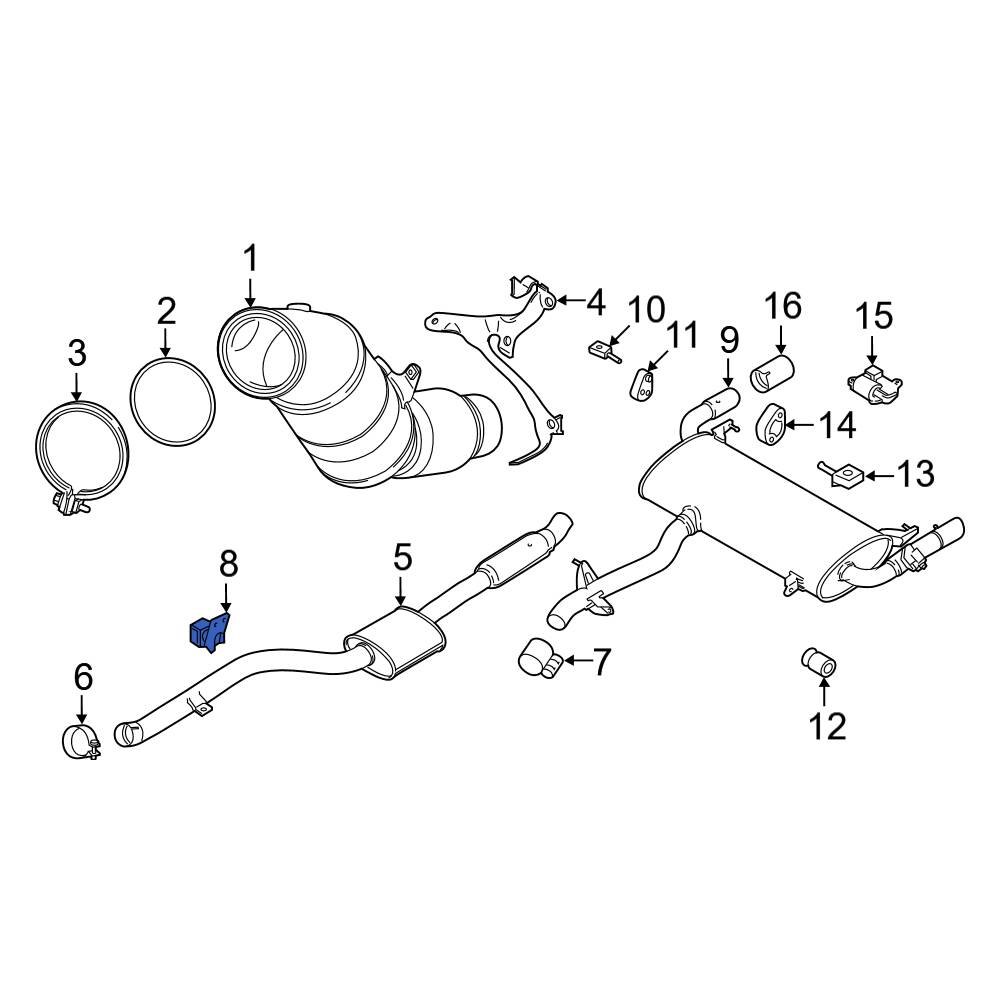 BMW OE 18208572512 - Exhaust System Hanger