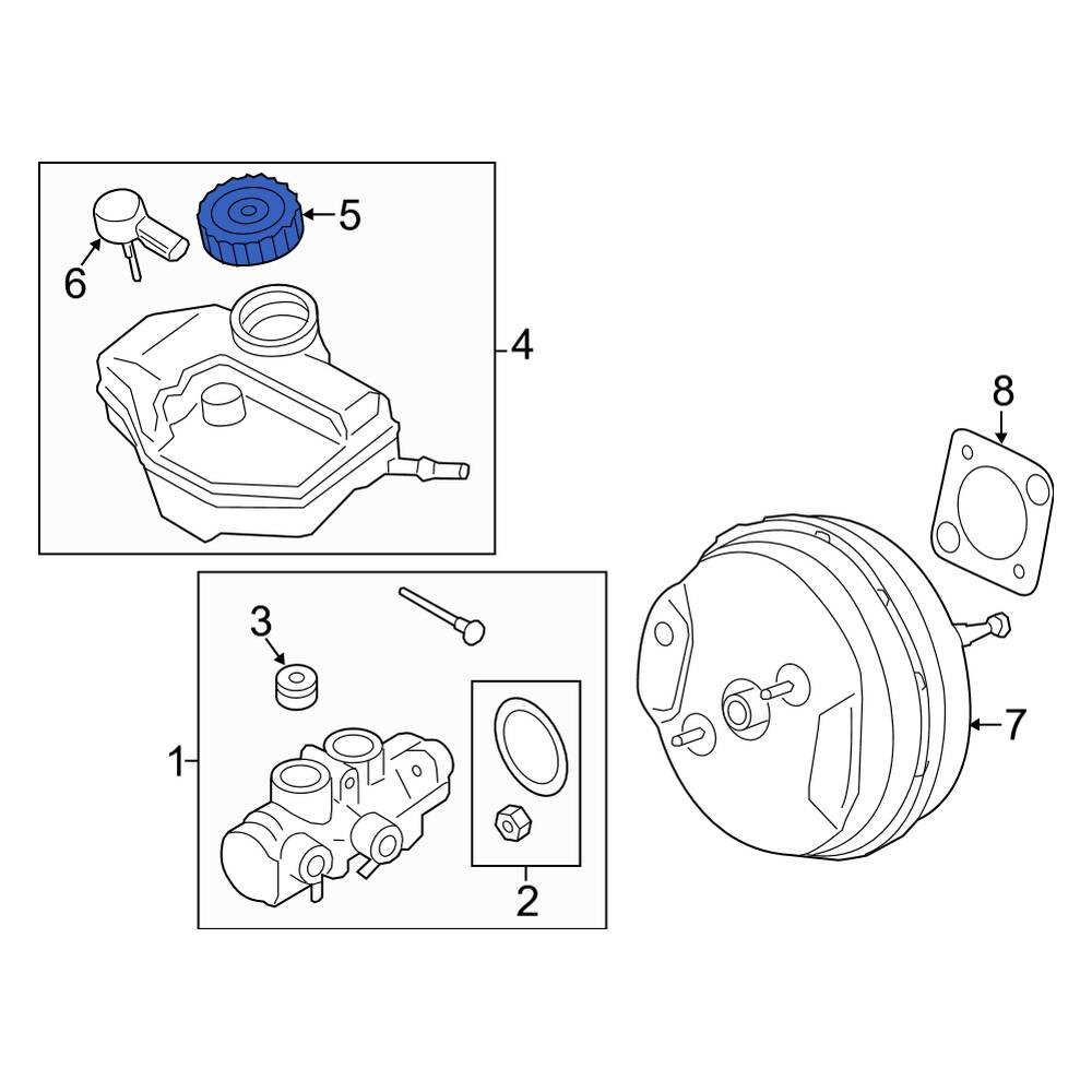 BMW OE 34321164039 - Brake Master Cylinder Reservoir Cap