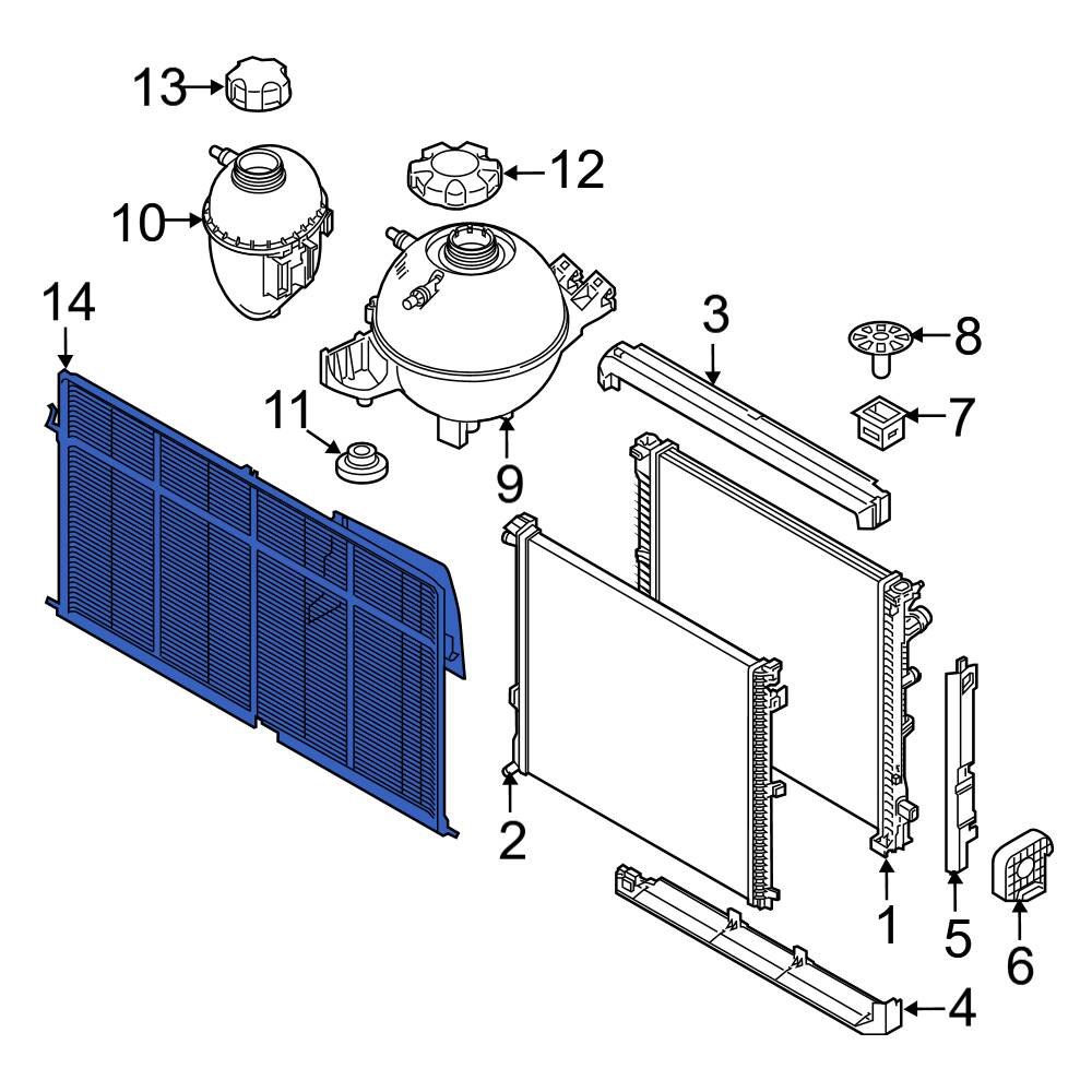 BMW OE 17119468696 - Front Upper Stone Guard