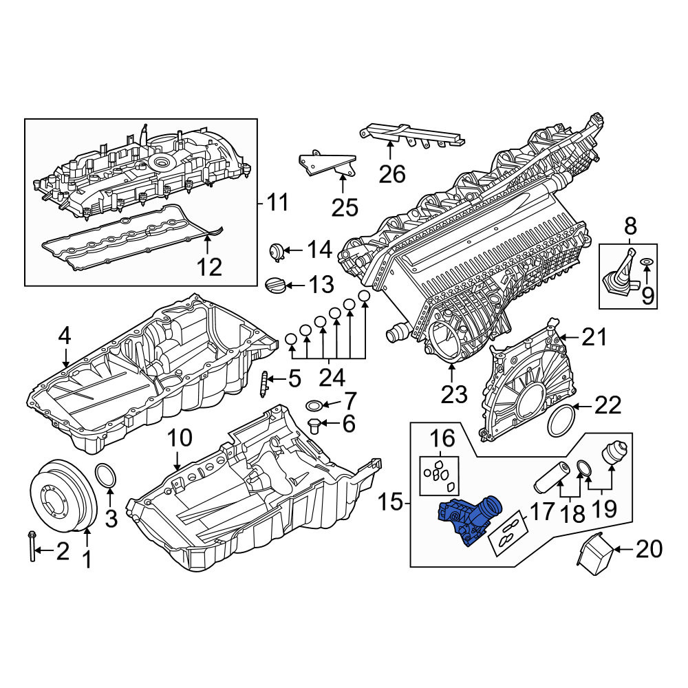 BMW OE 11428488578 - Engine Oil Filter Housing