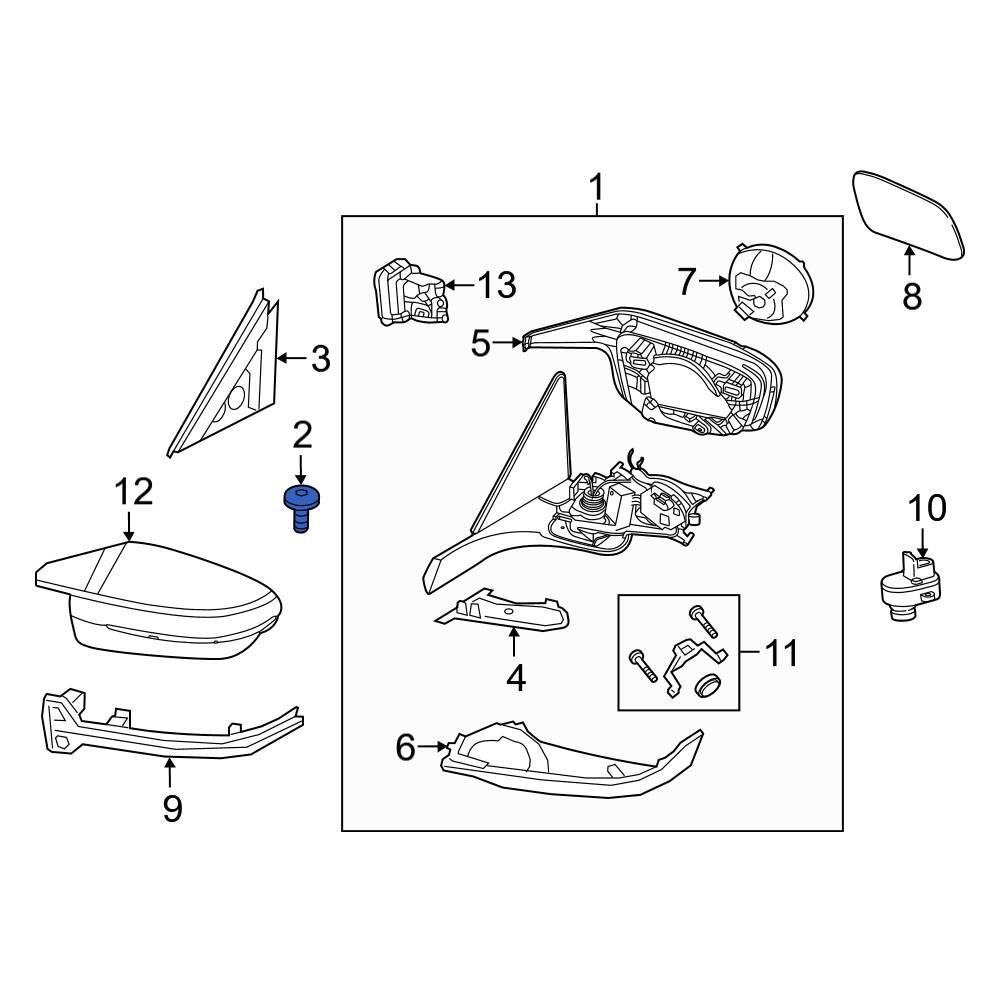 BMW OE 07149231823 - Front Door Mirror Screw