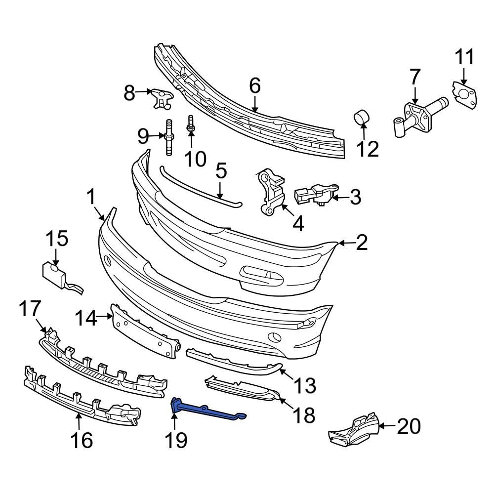 BMW OE 51117030594 - Front Lower Grille