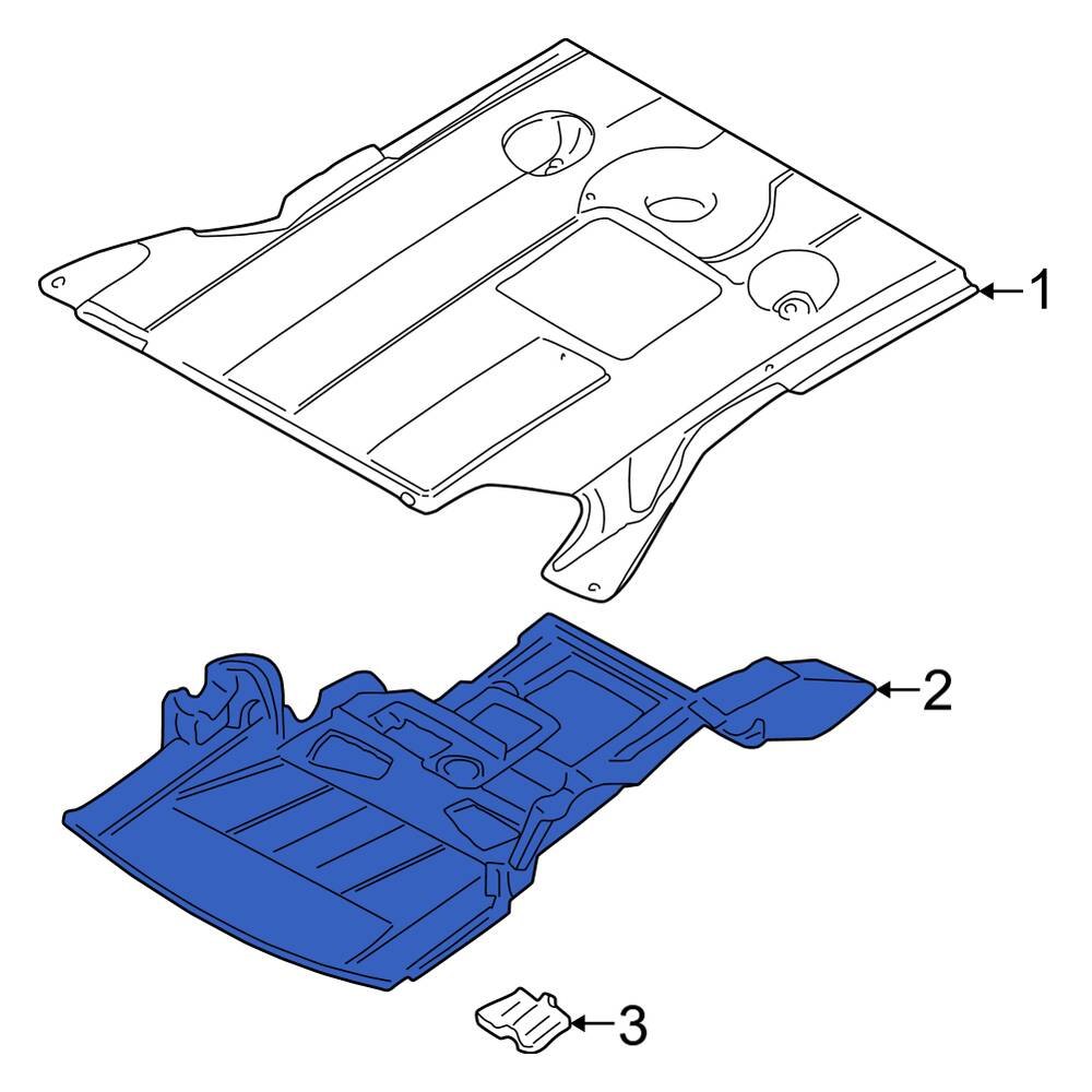 BMW OE 51718268344 - Front Radiator Support Splash Shield