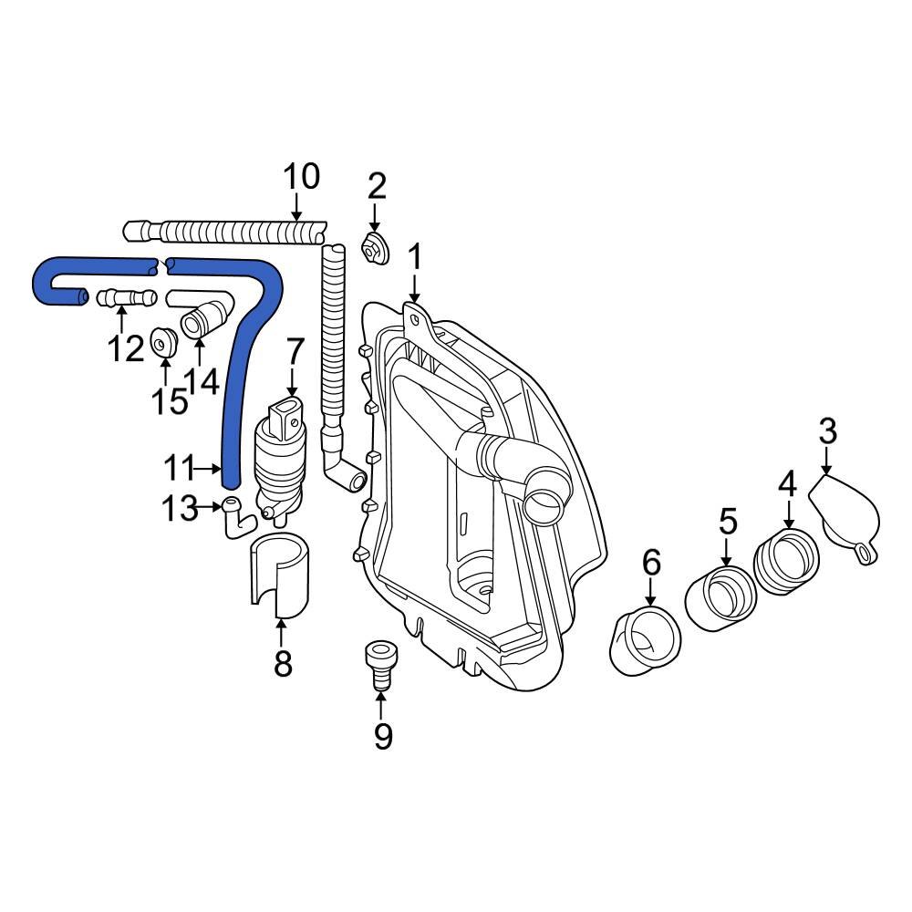 BMW OE 61668362762 - Front Windshield Washer Hose
