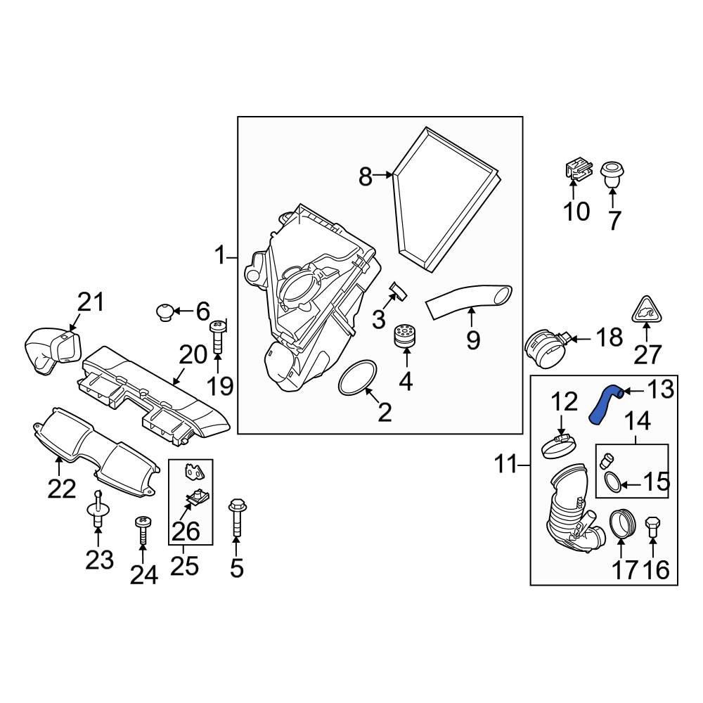 BMW OE 13717808158 - Engine Air Intake Hose