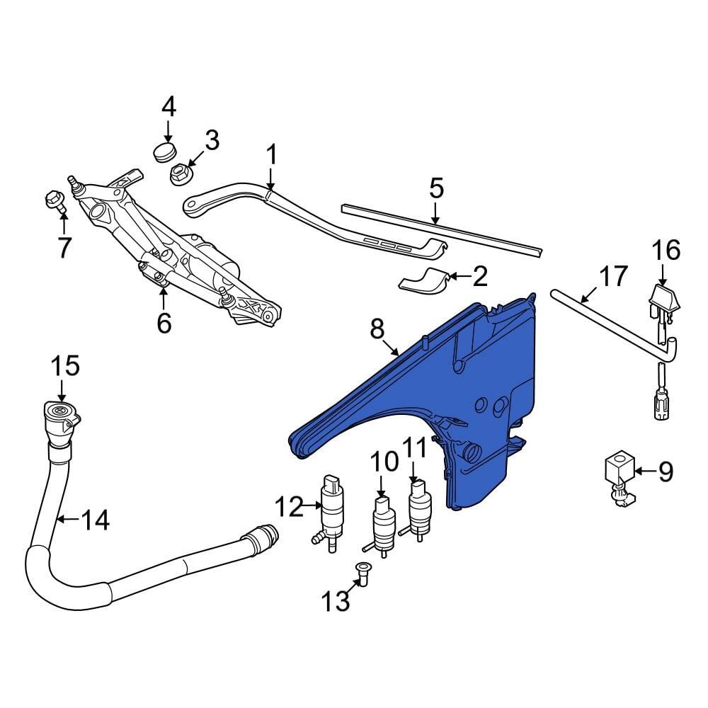 BMW OE 61667241672 - Washer Fluid Reservoir