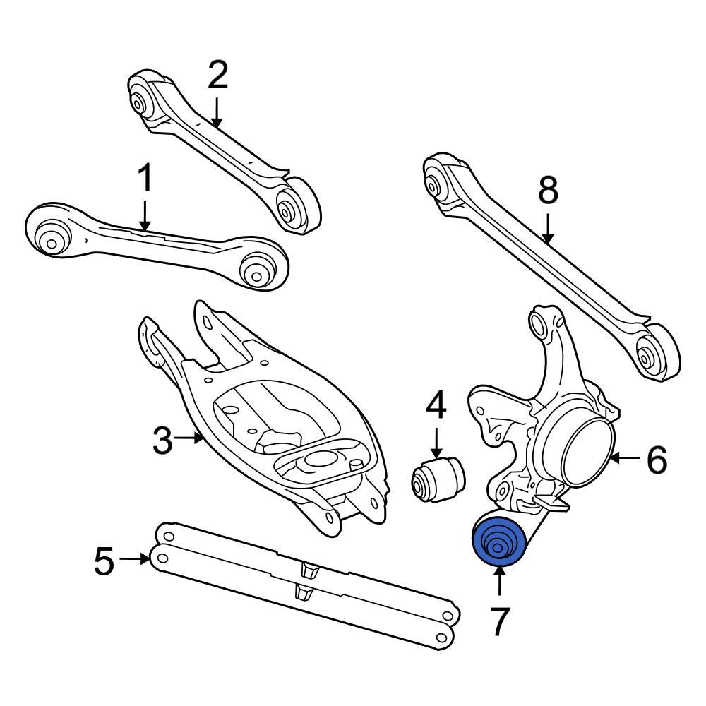 BMW OE 31102283579 - Front Forward Suspension Control Arm Bushing