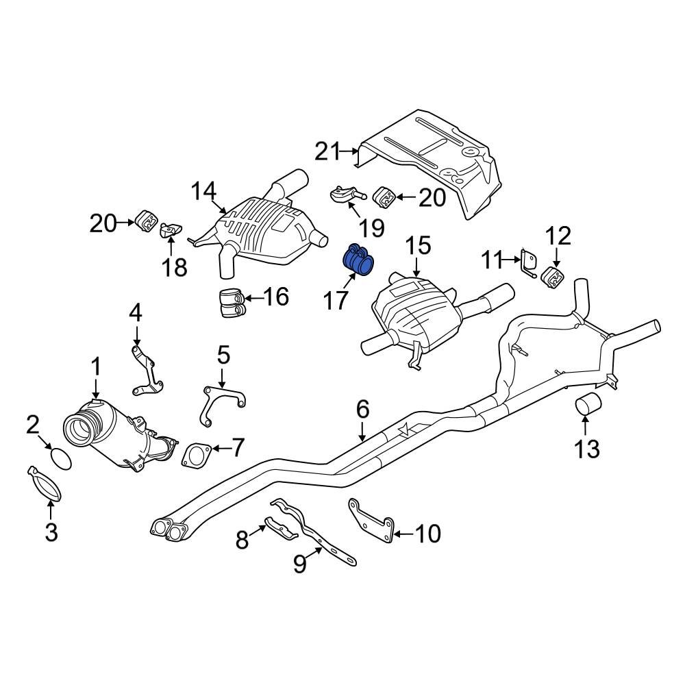 BMW OE 18307560778 - Exhaust Clamp