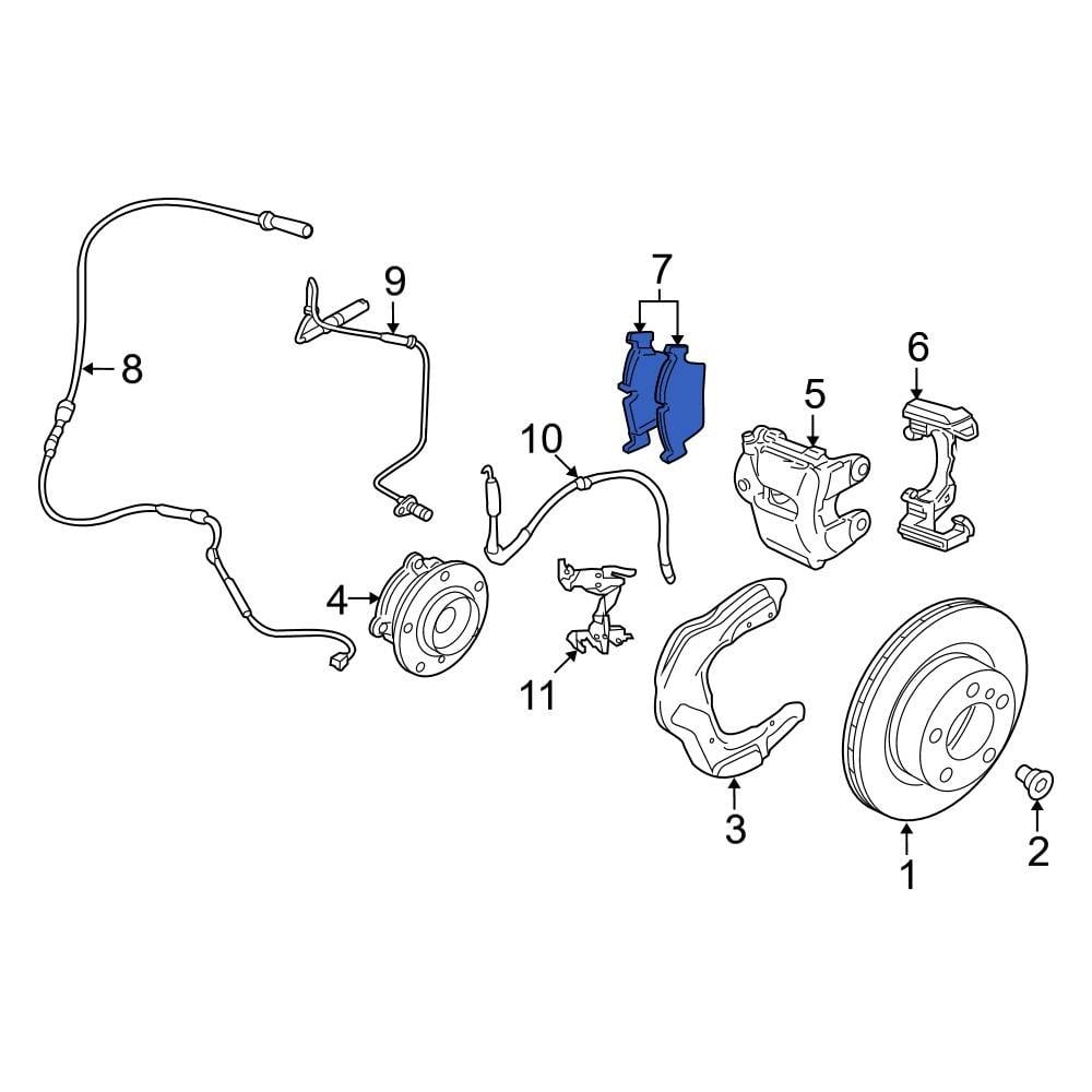 BMW OE 34116878876 - Front Disc Brake Pad Set