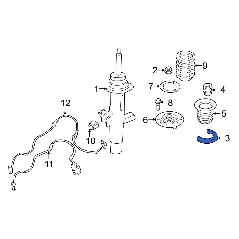 BMW OE 31336860788 - Front Lower Coil Spring Insulator