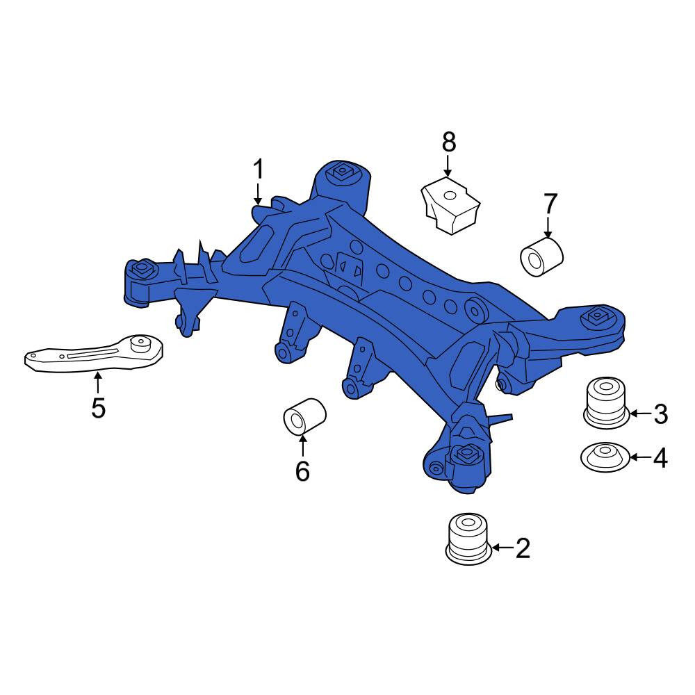 BMW OE 31106872123 - Front Suspension Subframe Crossmember