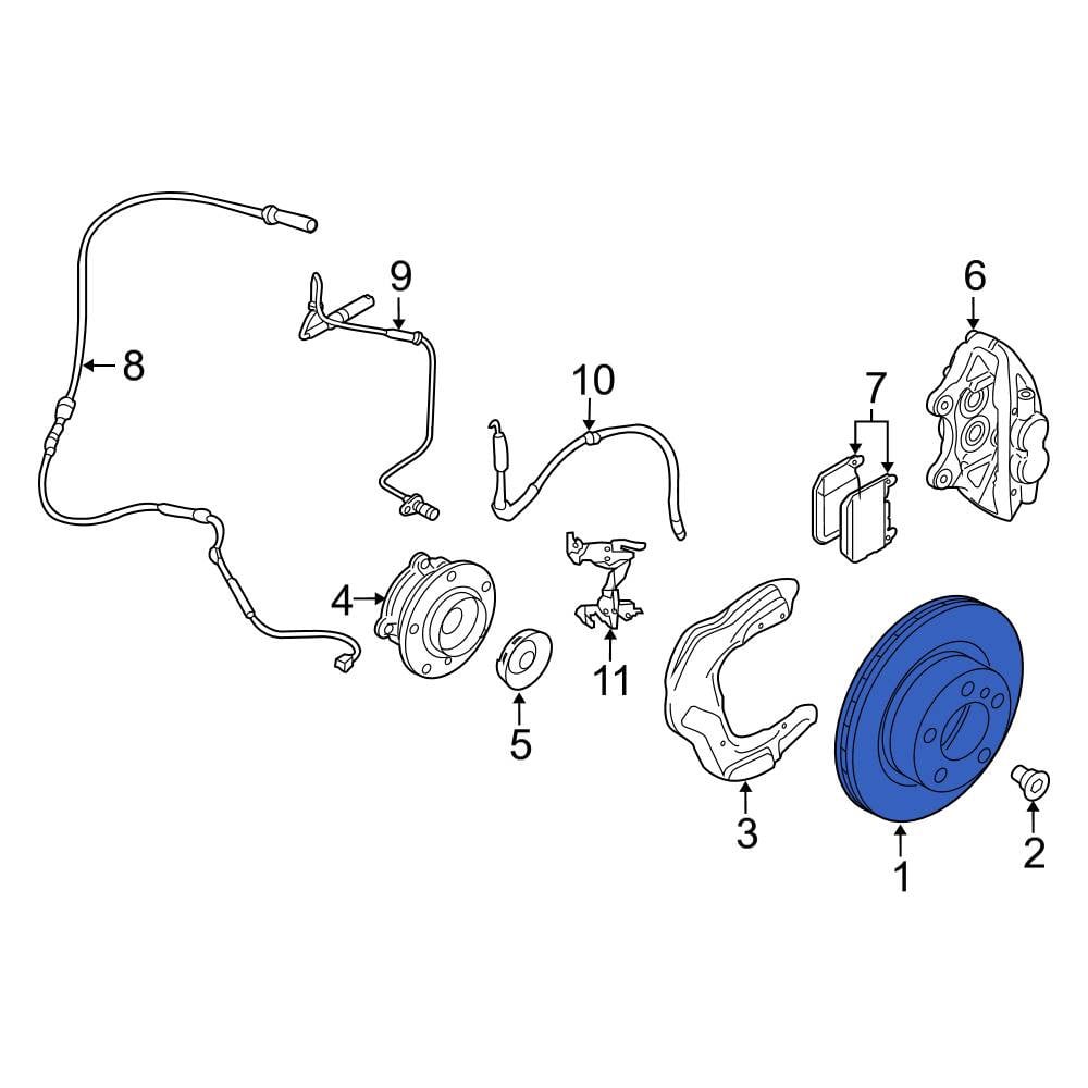 BMW OE 34118848417 - Front Disc Brake Rotor