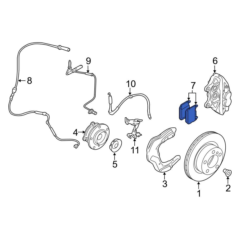 BMW OE 34116878876 - Front Disc Brake Pad Set