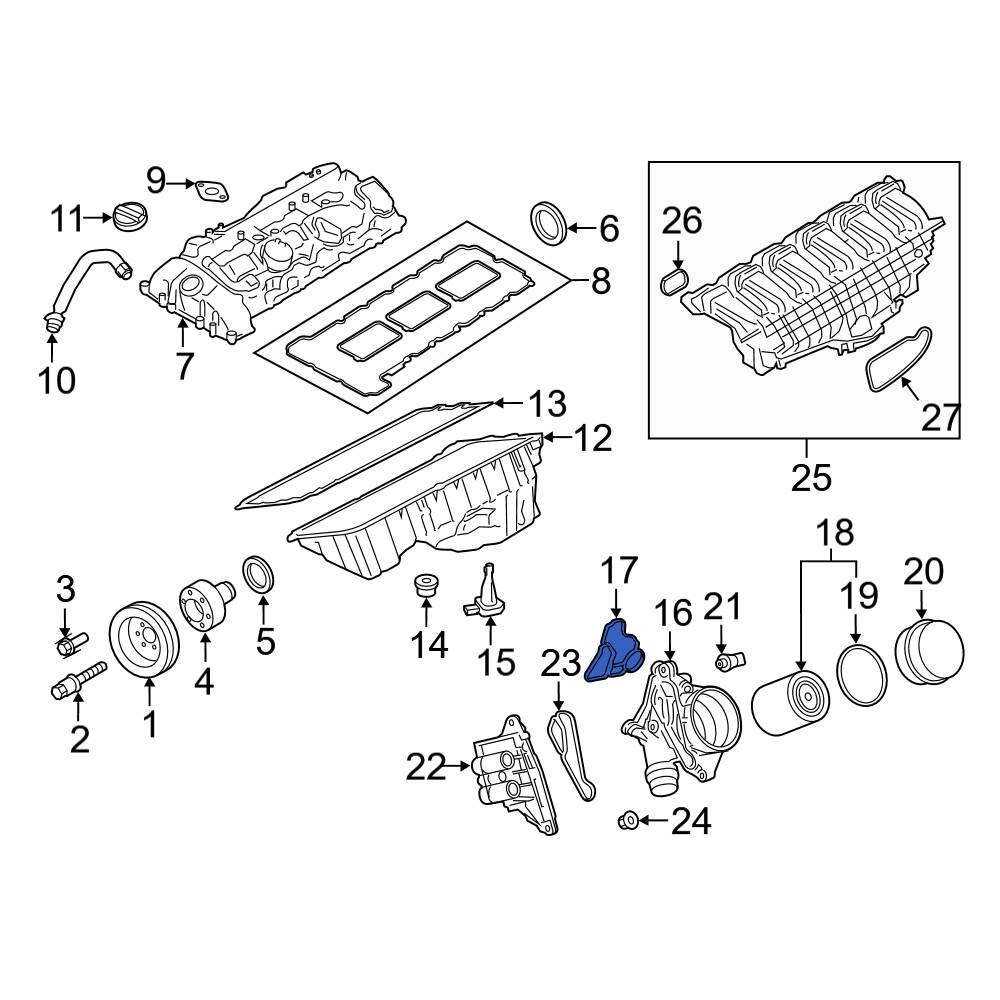 BMW OE 11428637821 - Engine Oil Filter Housing Gasket