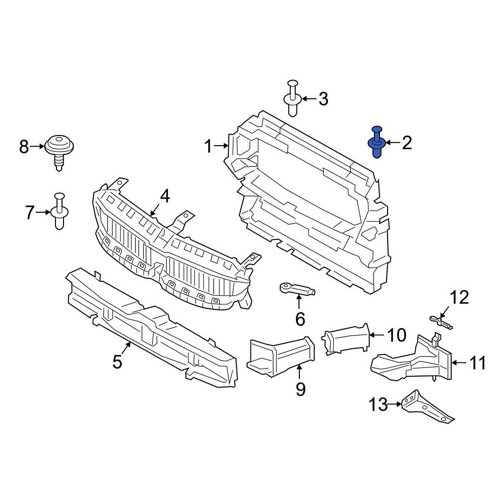 BMW OE 51118174185 - Fender Liner Retainer