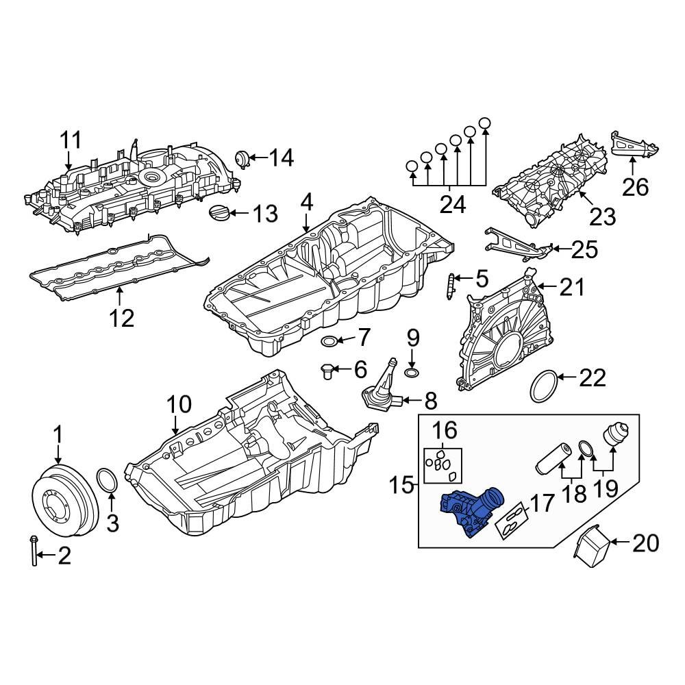 BMW OE 11428488578 - Engine Oil Filter Housing