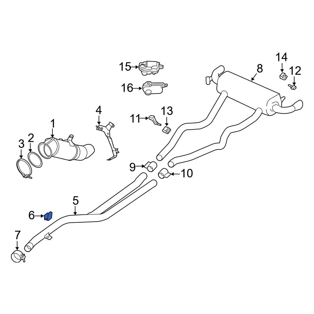 BMW OE 18208683823 - Exhaust System Hanger Bracket