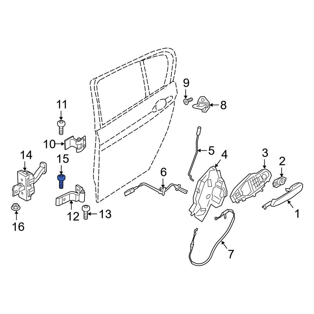 BMW OE 07147248303 - Door Check Bolt