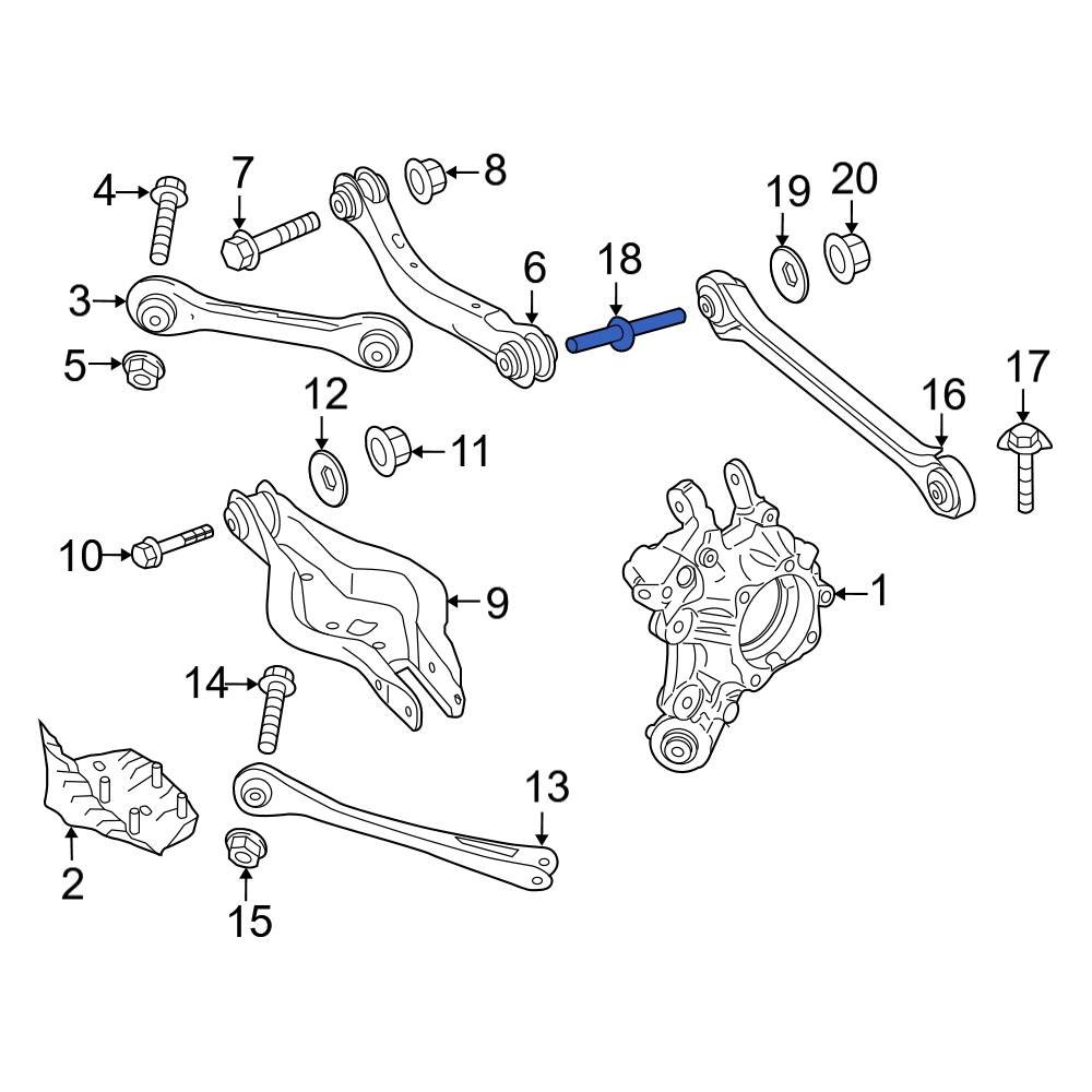BMW OE 33326796196 - Lateral Arm Stud