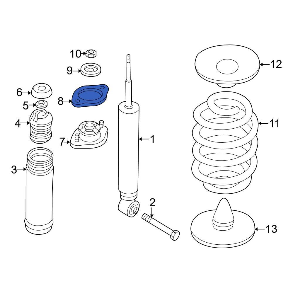 BMW OE 31331110196 - Suspension Shock Absorber & Strut Mount Gasket
