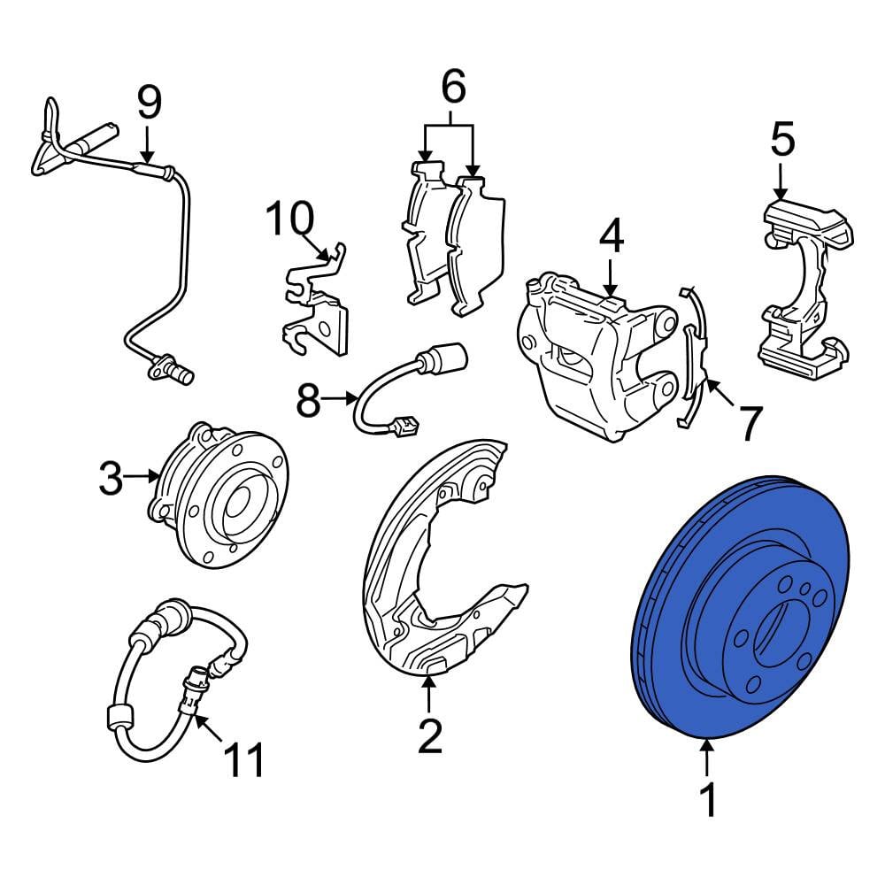 BMW OE 34118848417 - Front Disc Brake Rotor