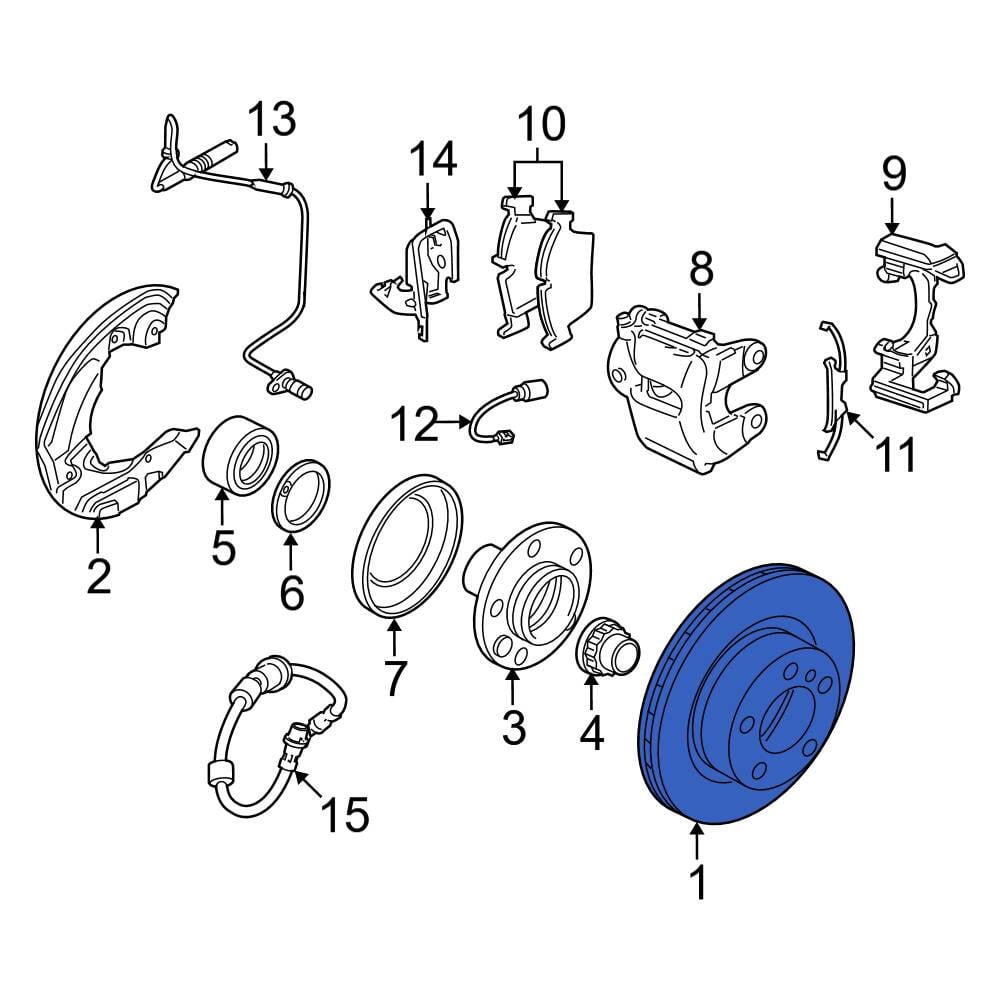 BMW OE 34118848417 - Front Disc Brake Rotor
