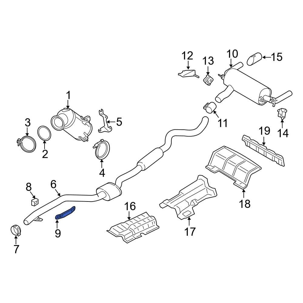 BMW OE 18307620364 - Right Exhaust System Hanger Bracket