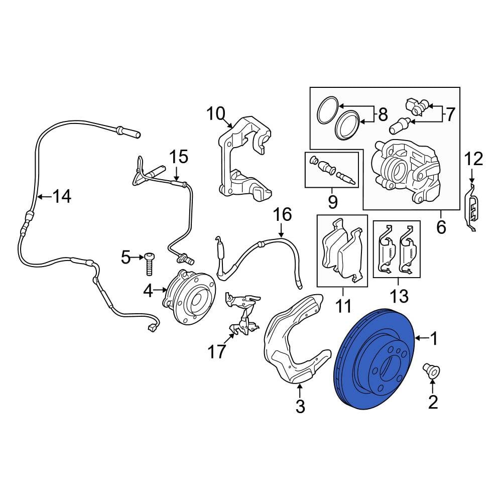 BMW OE 34118848417 - Front Disc Brake Rotor
