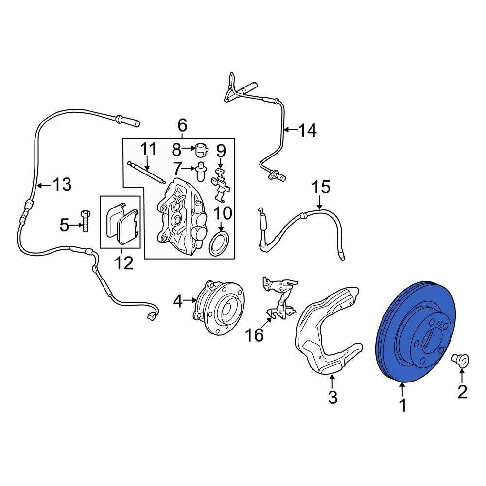 BMW OE 34118848417 - Front Disc Brake Rotor