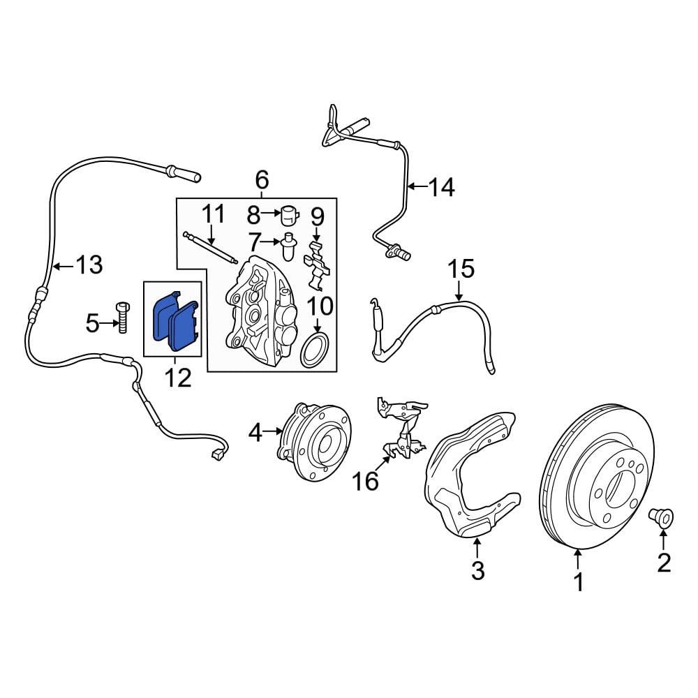 BMW OE 34116878876 - Front Disc Brake Pad Set