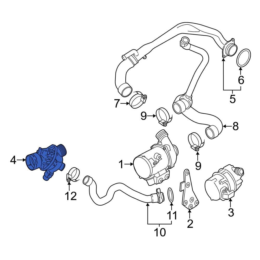 BMW OE 11537598865 - Engine Coolant Thermostat Kit