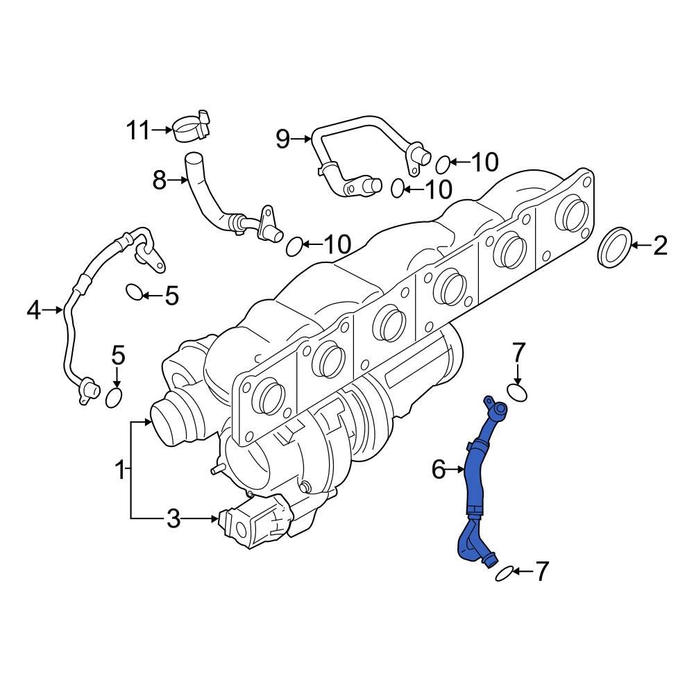 BMW OE 11427585403 - Turbocharger Oil Line