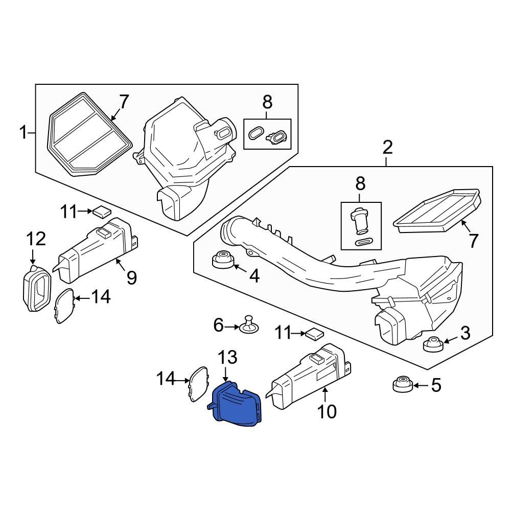 BMW OE 13717613157 - Left Engine Air Intake Hose