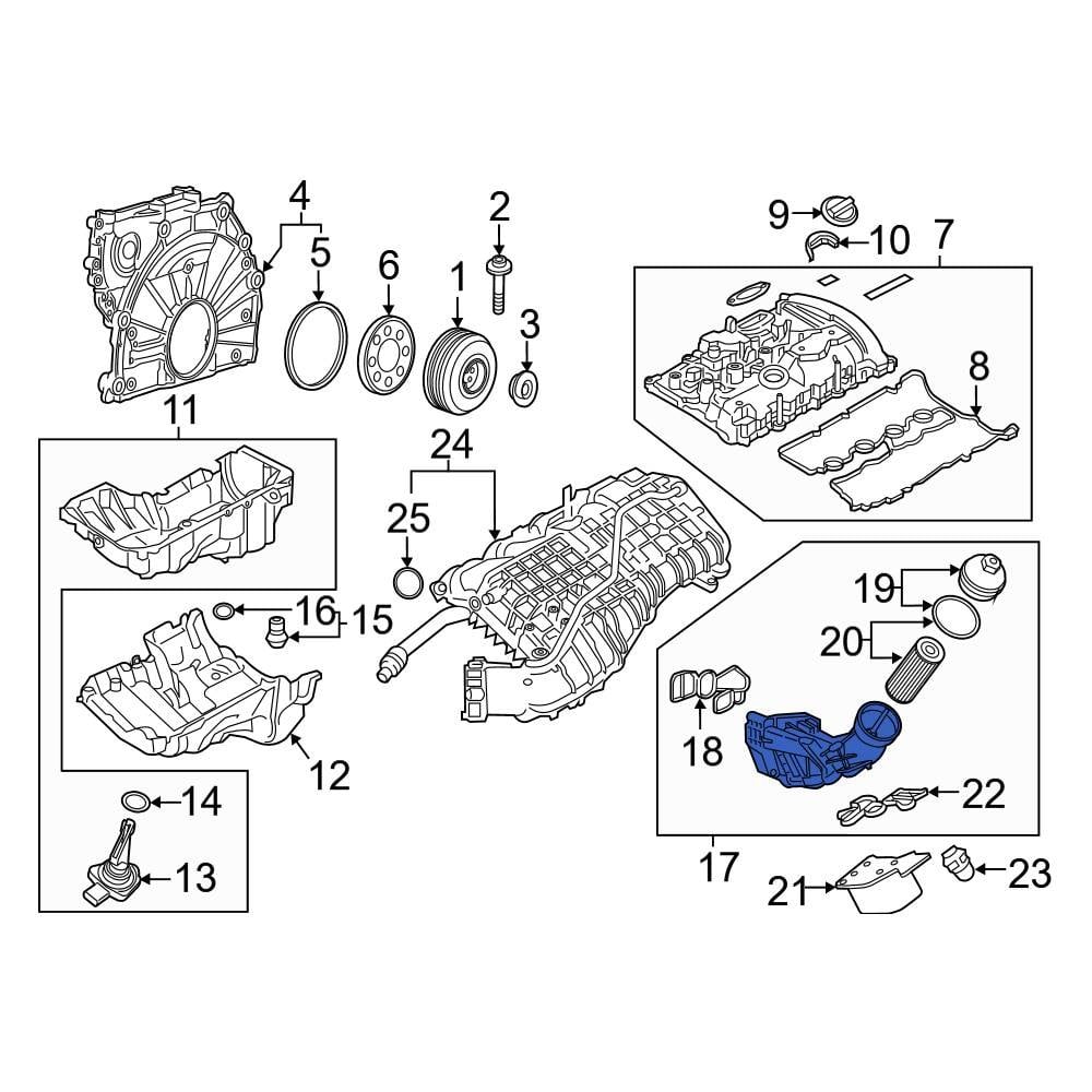 BMW OE 11428596283 - Engine Oil Filter Housing