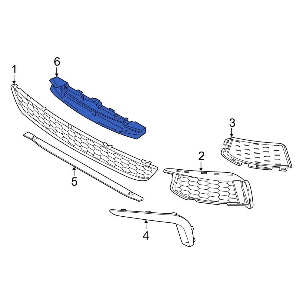 BMW OE 51137497285 - Front Lower Radiator Shutter Assembly