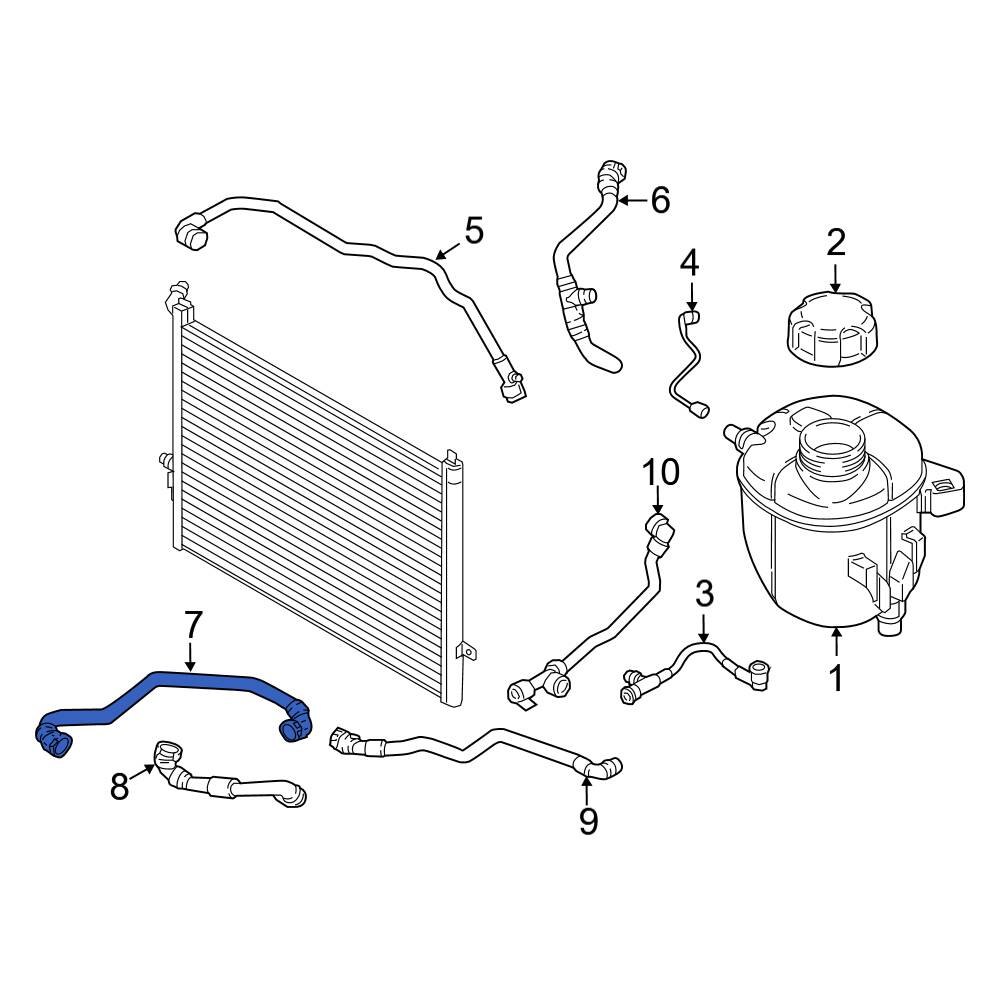 BMW OE 17128602870 - Upper Radiator Coolant Hose