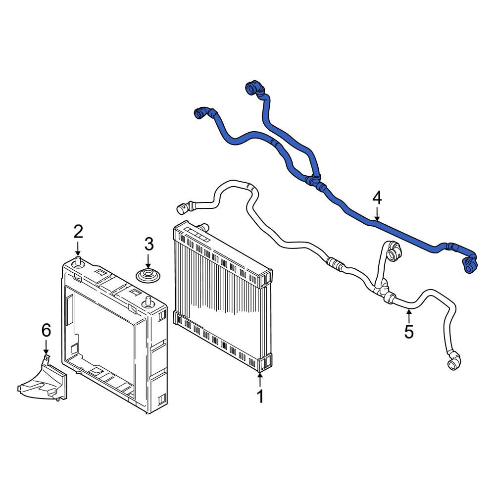 BMW OE 17127507149 - Upper Radiator Coolant Hose