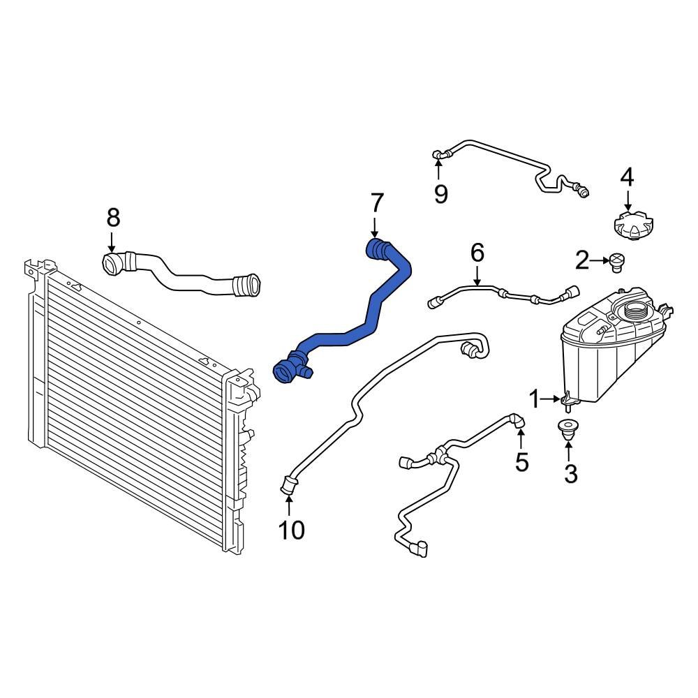 BMW OE 17128602613 - Lower Radiator Coolant Hose