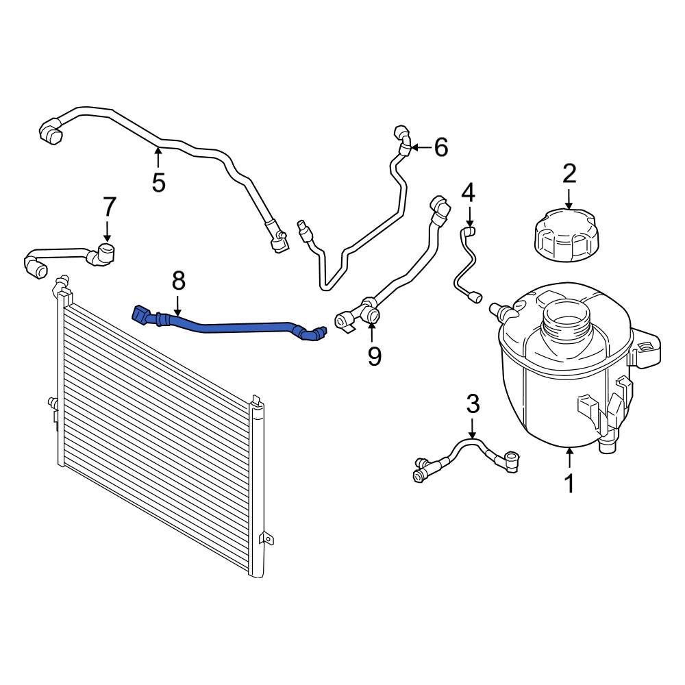BMW OE 17128602871 - Upper Radiator Coolant Hose