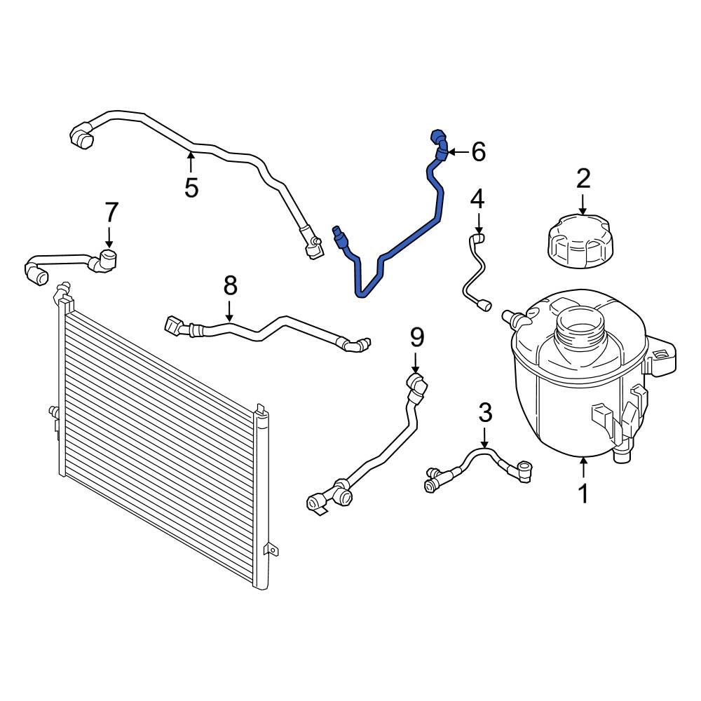 BMW OE 17128602871 - Upper Radiator Coolant Hose